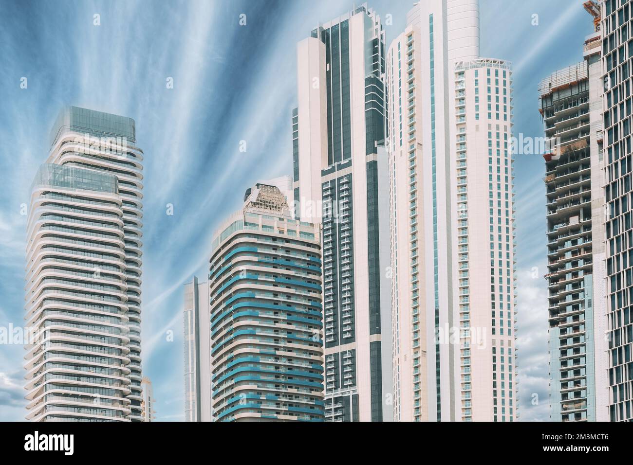 View of high-rise buildings in sunny day. Cityscape Backgrounds Stock ...