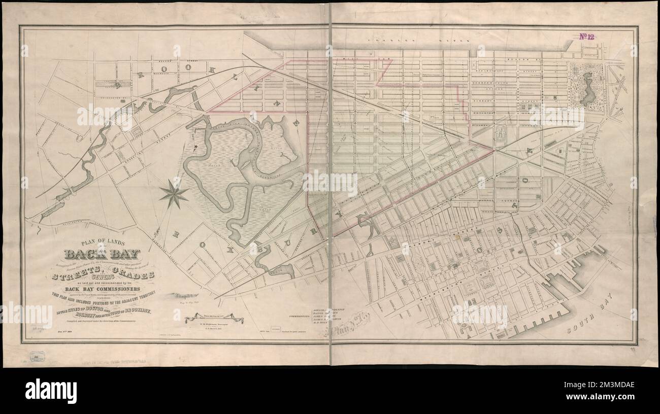 Plan of lands on the Back Bay belonging to the Boston Water Power Co ...