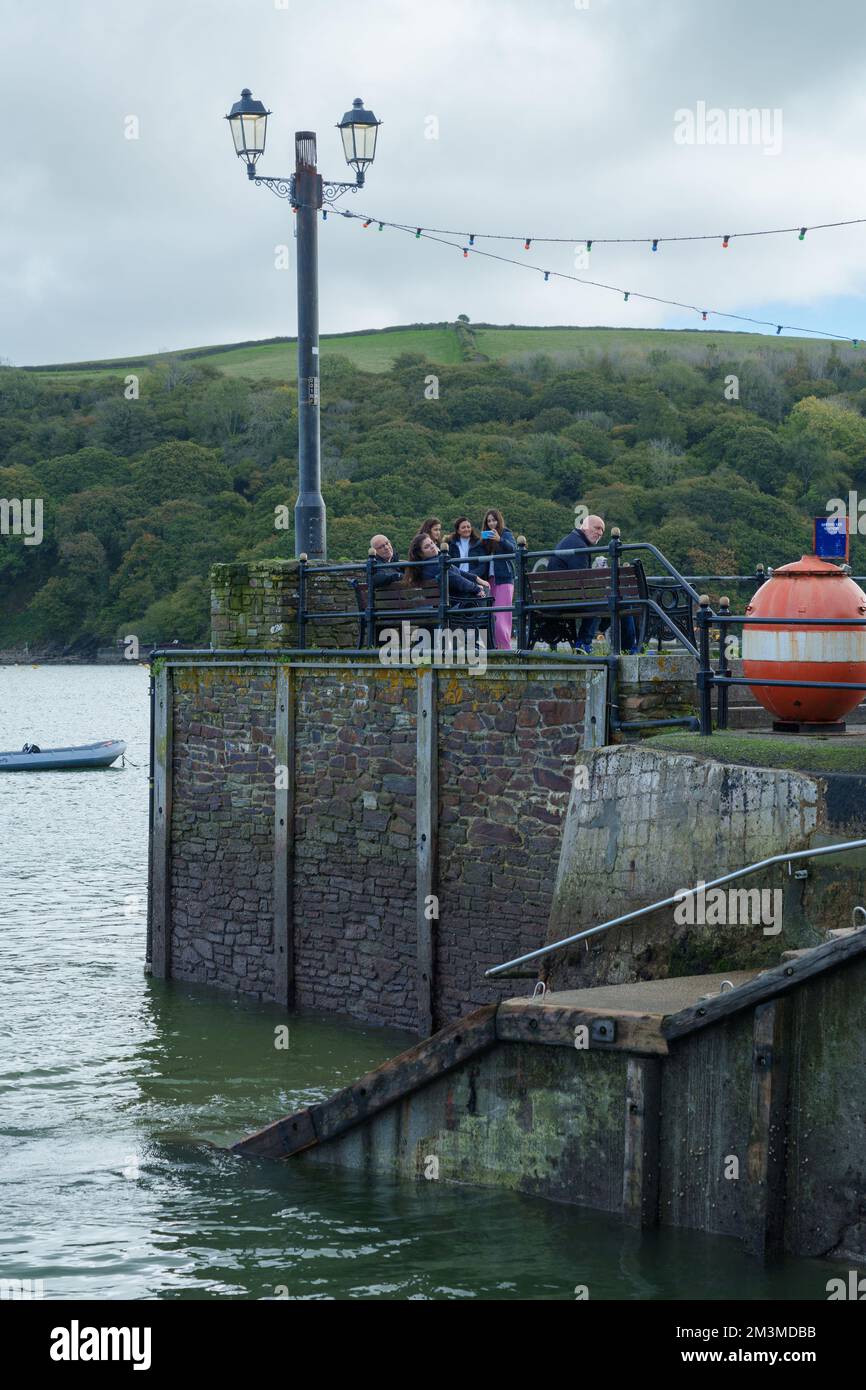 The pretty harbour villages of Fowey and Polruan on the South Cornish ...