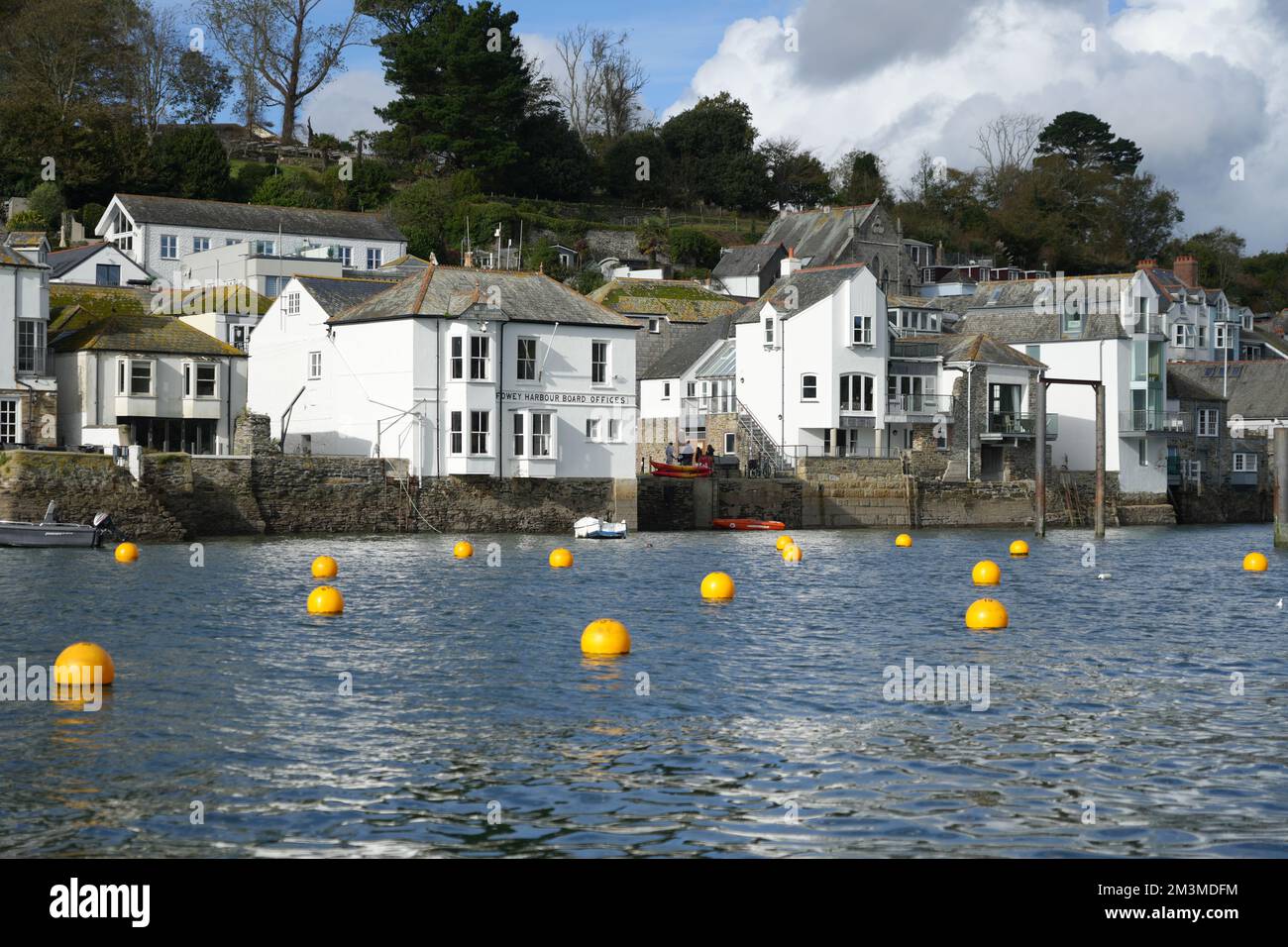 The pretty harbour villages of Fowey and Polruan on the South Cornish ...