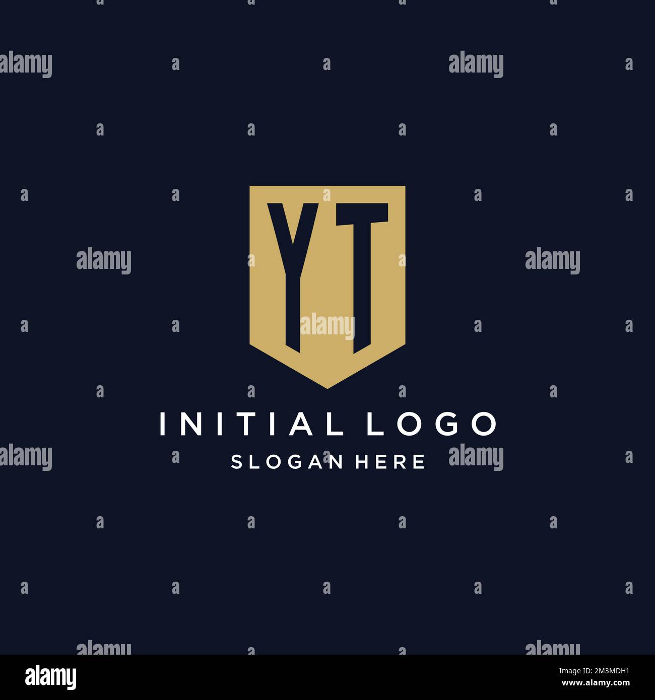 YT monogram initials logo design with shield icon template Stock Vector Image & Art - Alamy