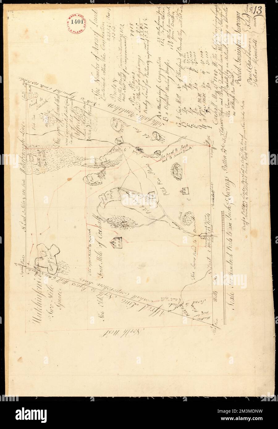 Plan of Lyman (Coxhall), made by Robert Swainson, dated May 20, 1795 ...