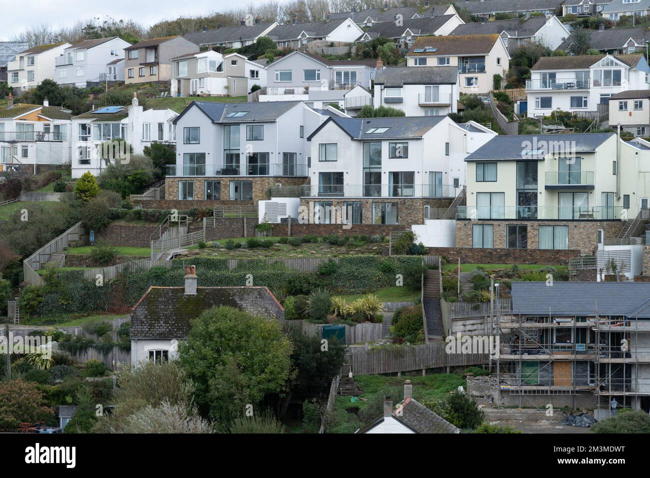 The pretty harbour villages of Fowey and Polruan on the South Cornish ...