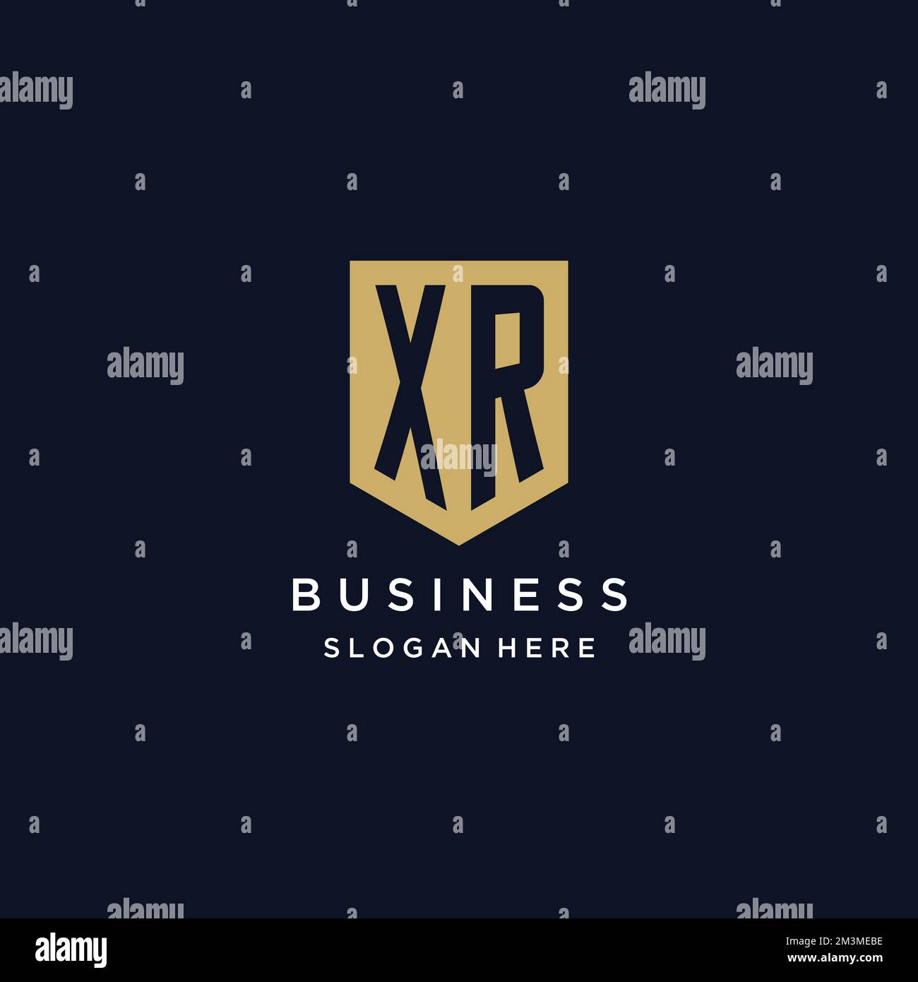 XR monogram initials logo design with shield icon template Stock Vector Image & Art - Alamy