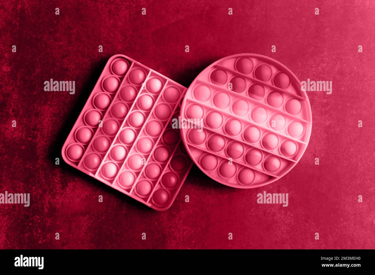 kids anti stress sensory pop it or simple dimple fidget push toys on a ...