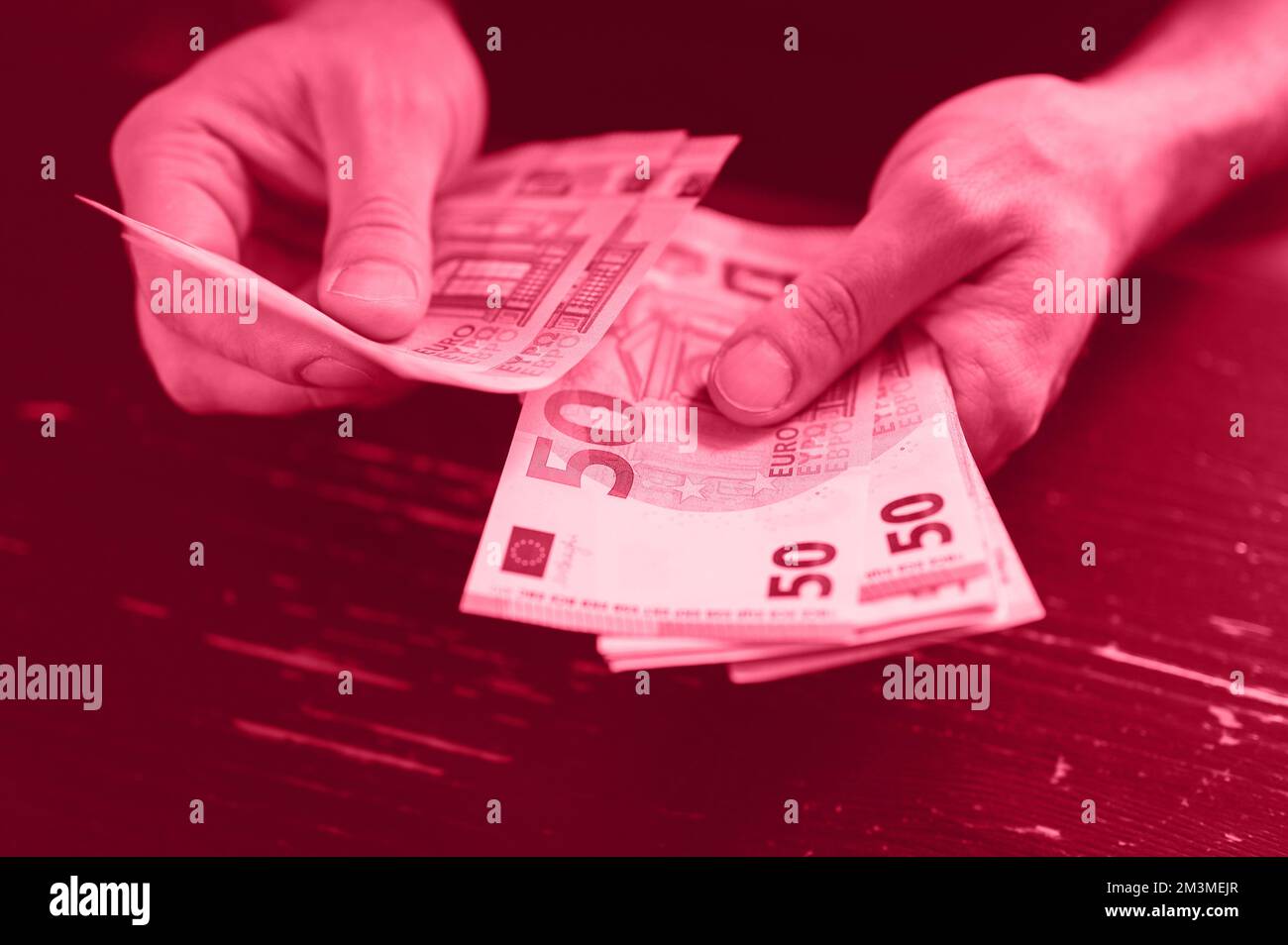businessman counting money. rich male hands holds and count cash ...