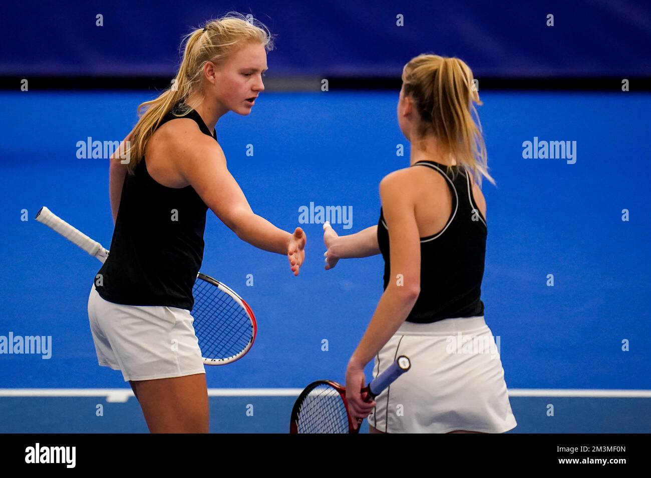 AMSTELVEEN, NETHERLANDS - DECEMBER 14: Annick Verhaar and Charlotte van ...