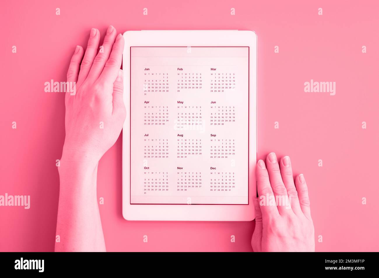 Digital 2023 calendar hi-res stock photography and images - Alamy