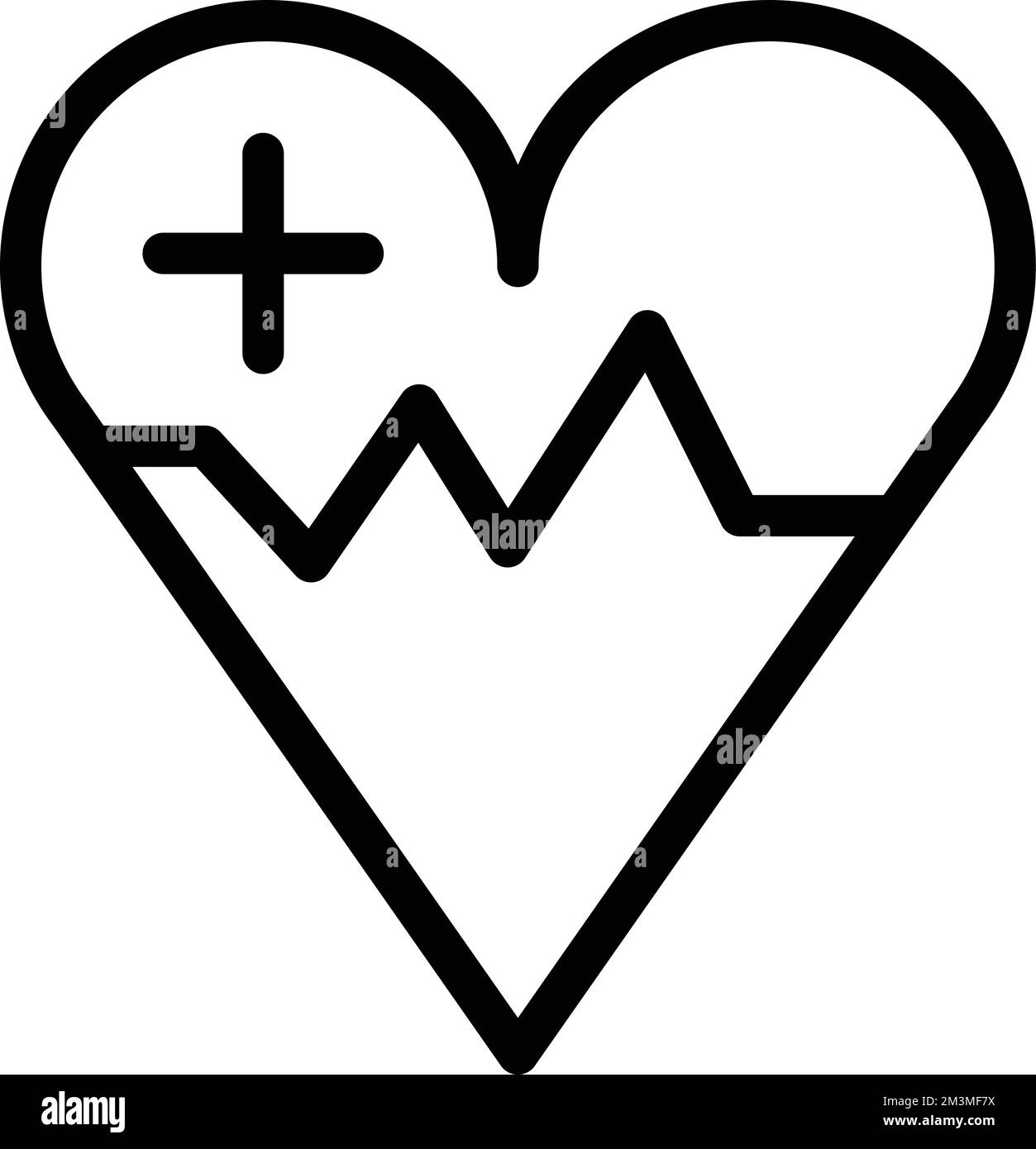 Health Graph Vector Illustration Line Icon Design Stock Vector Image ...