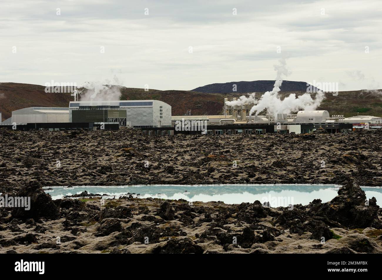 The area surrounding the Blue Lagoon on Iceland's Reykjanes Peninsula ...