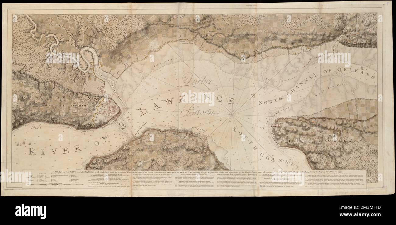 A plan of Quebec and environs, with its defences and the occasional ...