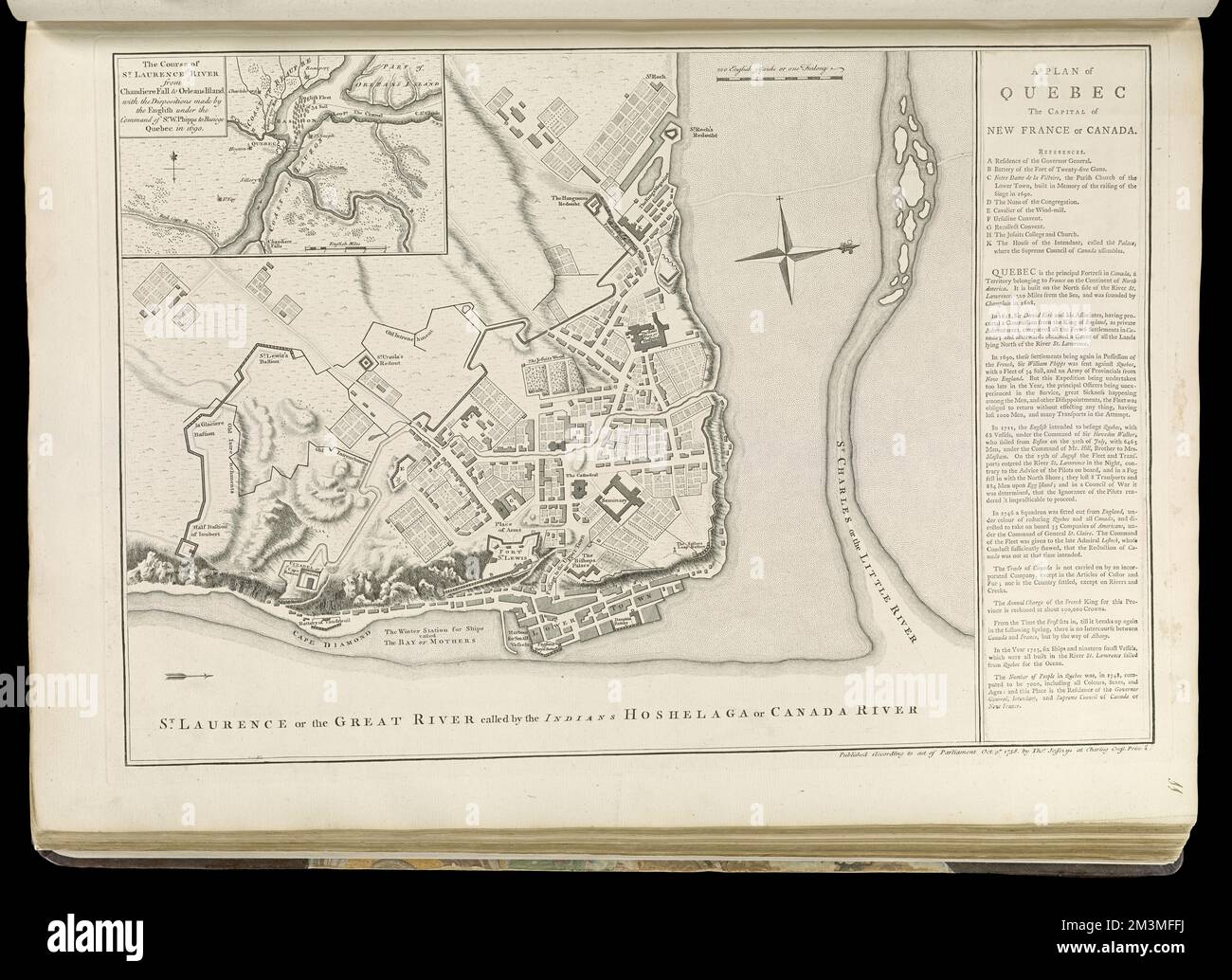 A plan of Quebec the capital of New France or Canada , Québec Québec ...