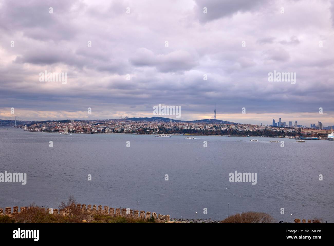 Istanbul Turkey November 29 2022. images of the new and old city Stock ...