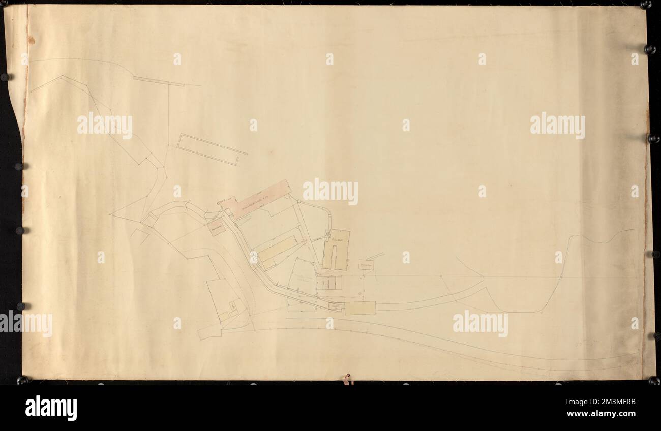 Plan of Russell Paper Mill in Bellows Falls, Vermont , Mills. Lawrence ...