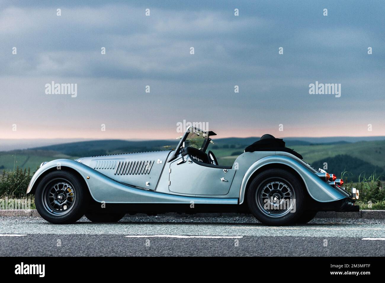 Morgan Plus 4 Works Edition - Side Profile Shot Stock Photo - Alamy