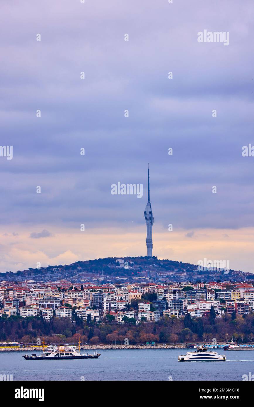 Istanbul Turkey November 29 2022. images of the new and old city Stock ...