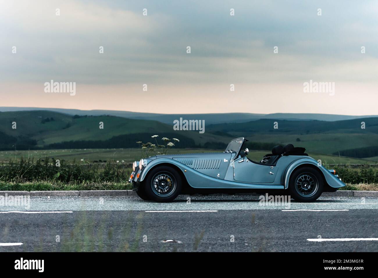 Morgan Plus 4 Works Edition - Side Profile Shot Stock Photo - Alamy
