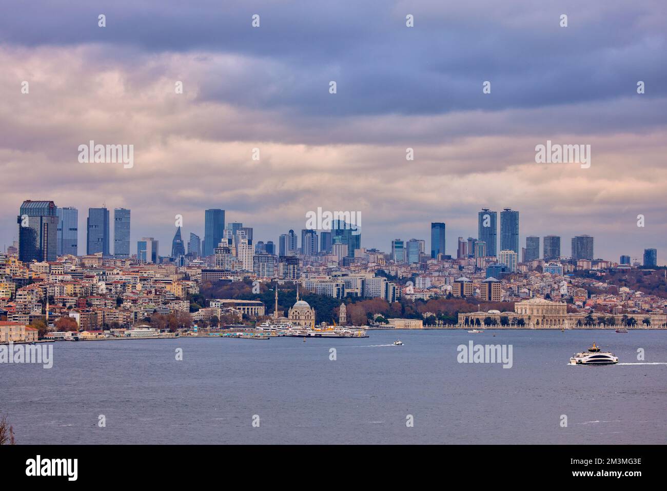 Istanbul Turkey November 29 2022. images of the new and old city Stock ...