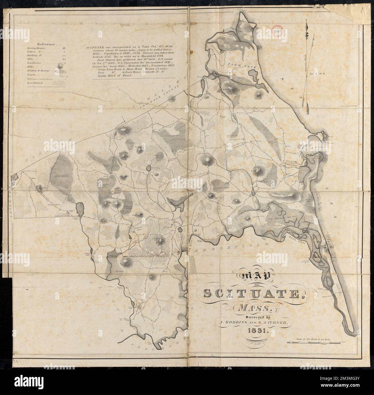 Map of scituate hi-res stock photography and images - Alamy
