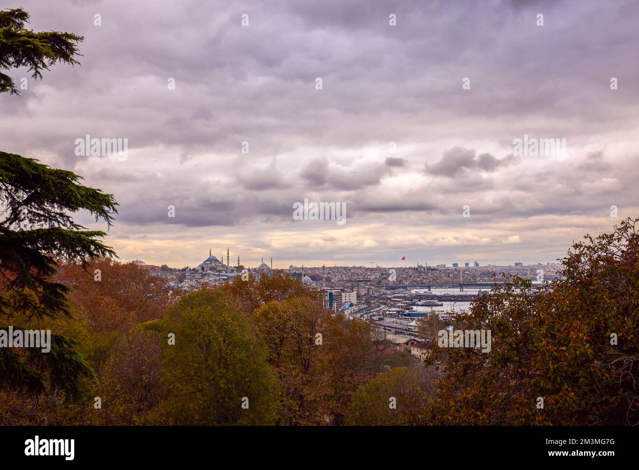 Istanbul Turkey November 29 2022. images of the new and old city Stock ...