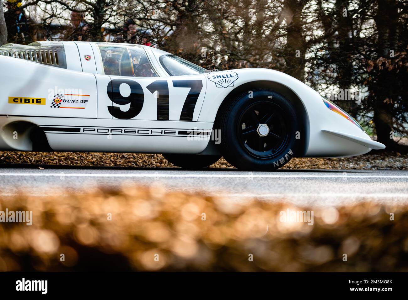 Porsche 917 Chassis 001 - Low down shot of side profile, front three ...