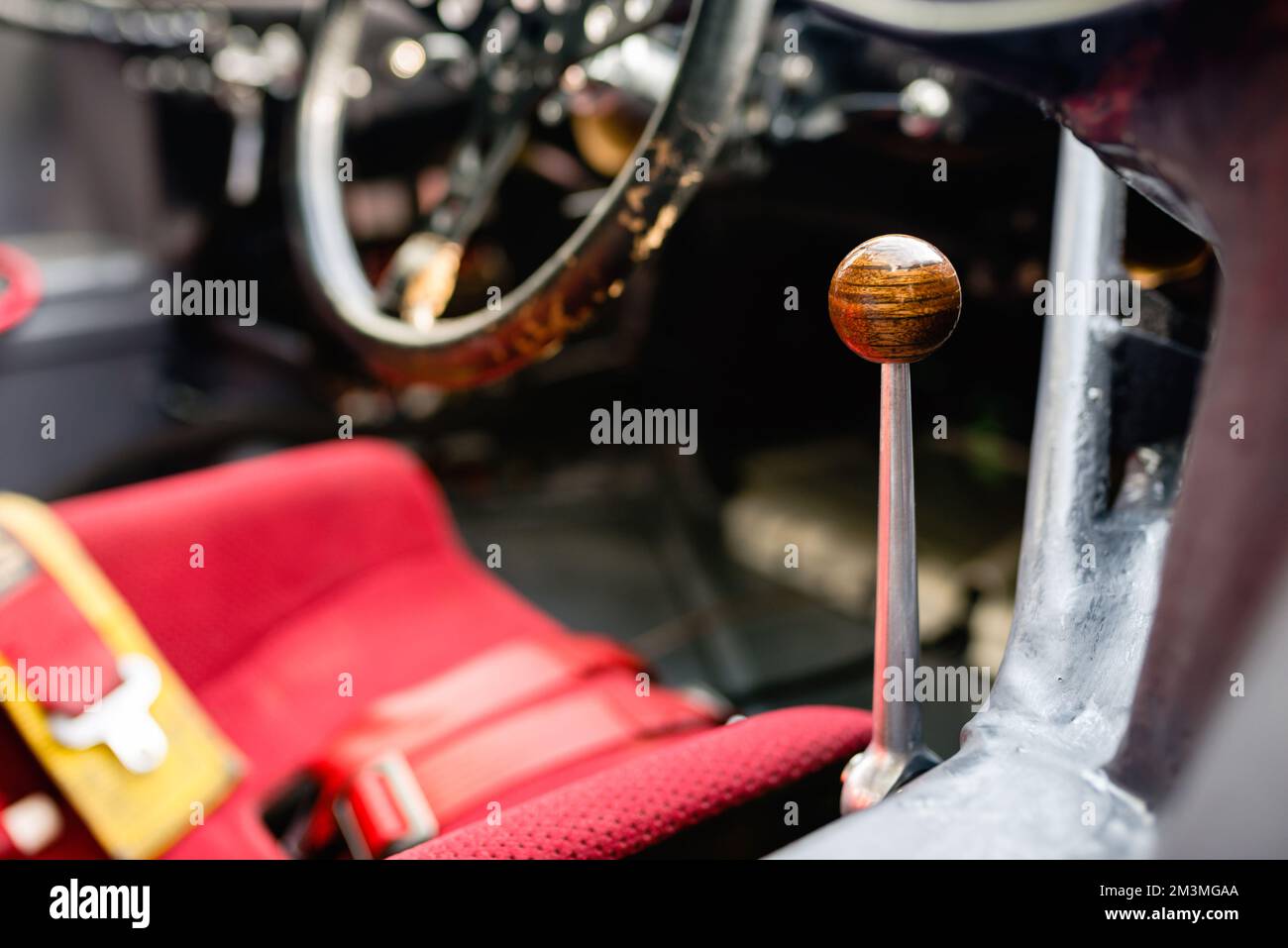 Porsche 917 Chassis 001 - Interior Shot of Gear stick and seat Stock ...
