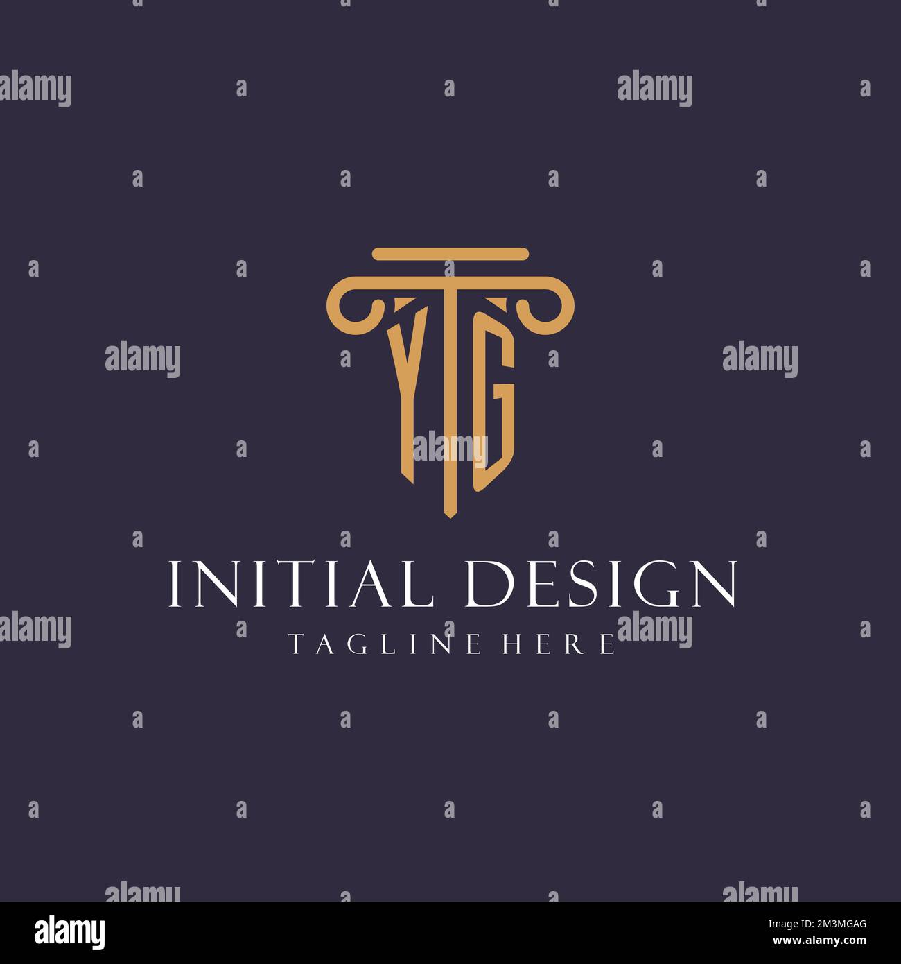 YG monogram initials design for law firm, lawyer, law office with ...