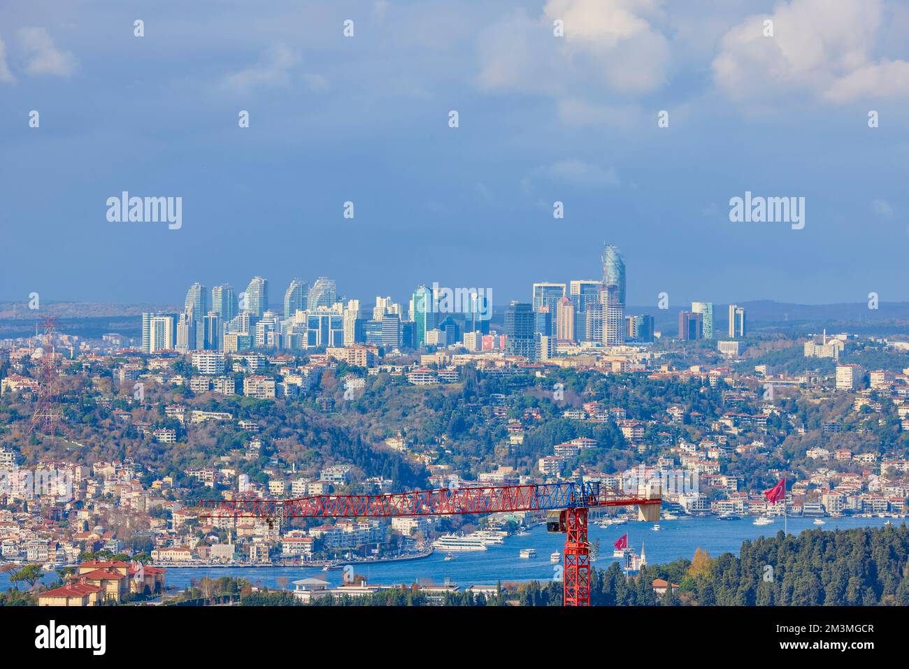 Istanbul Turkey November 29 2022. images of the new and old city Stock ...