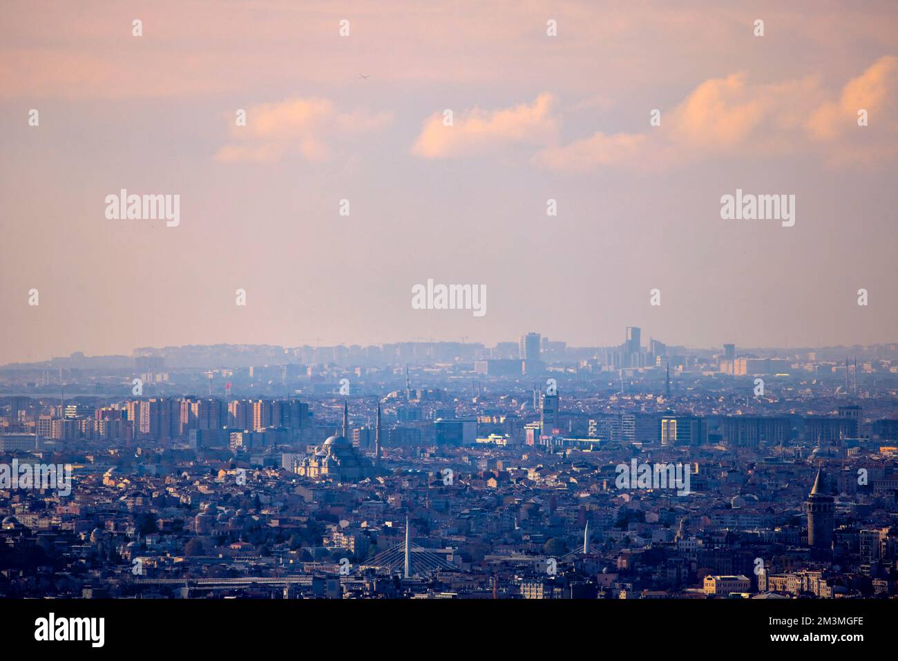 Istanbul Turkey November 29 2022. images of the new and old city Stock ...
