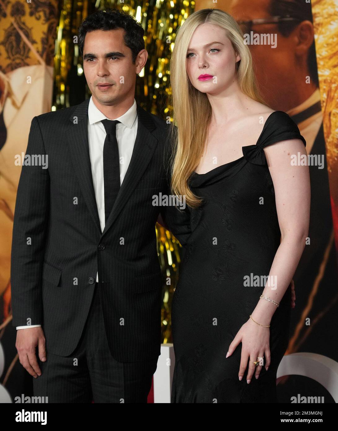 Los Angeles, USA. 15th Dec, 2022. (L-R) Max Minghella and Elle Fanning ...