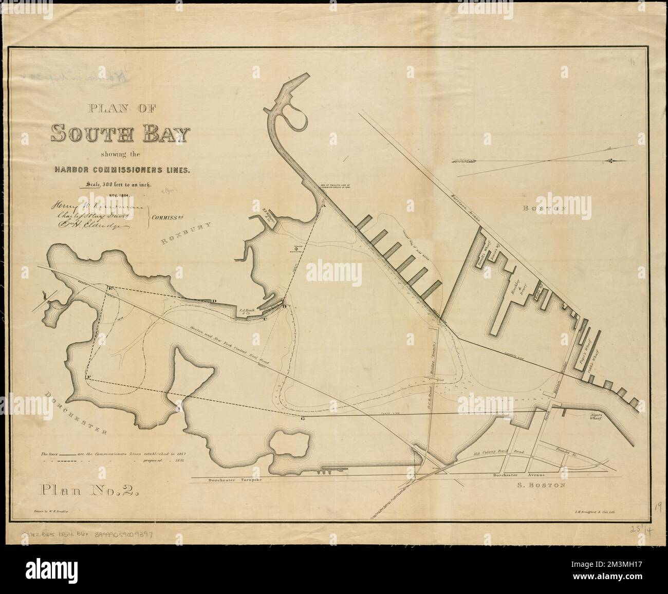 Plan of South Bay showing the Harbor Commissioners lines , Harbors ...