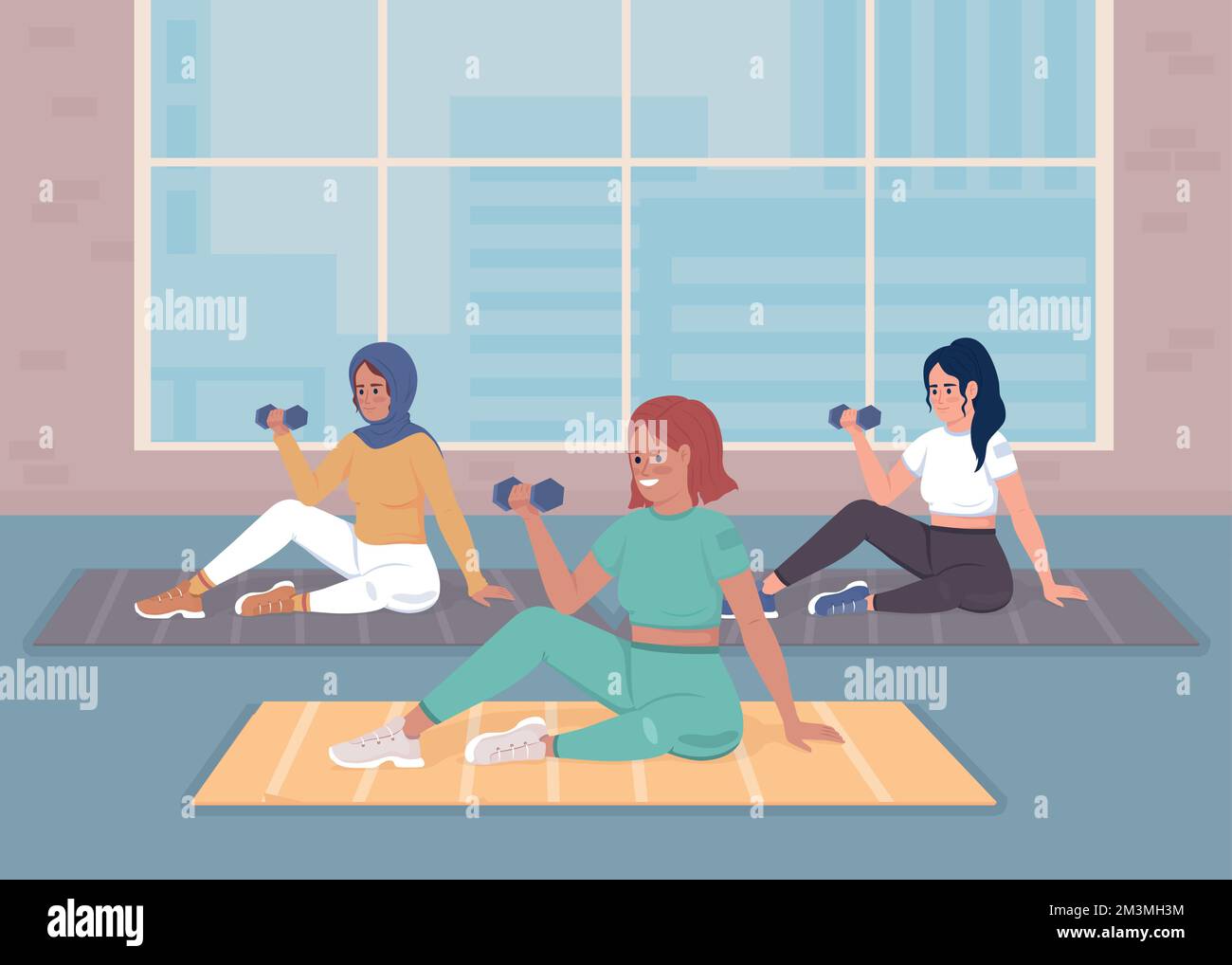 Muslim gym Stock Vector Images - Alamy