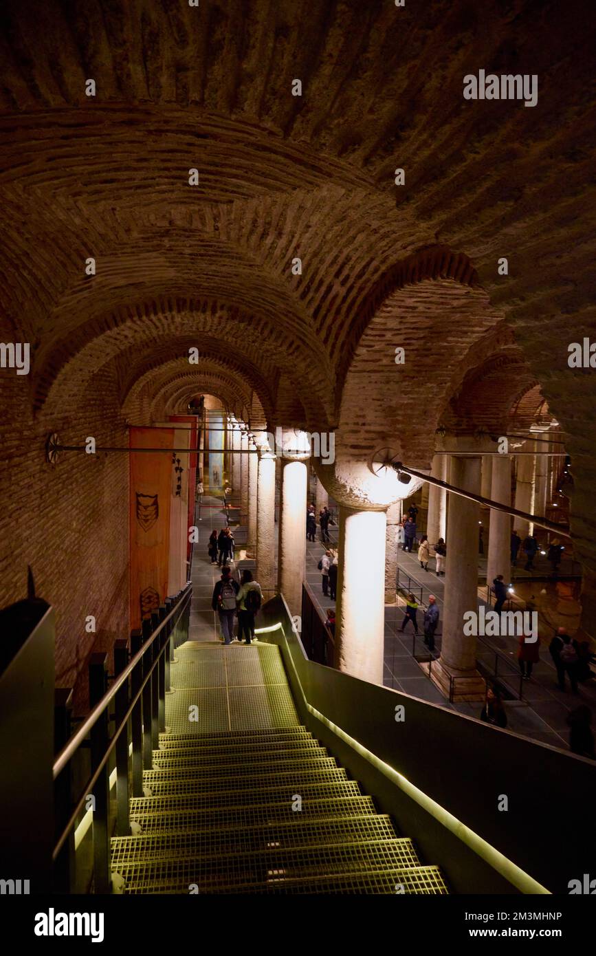 Istanbul Turkey November 29 2022. the Basilica Cisterns is the largest ...
