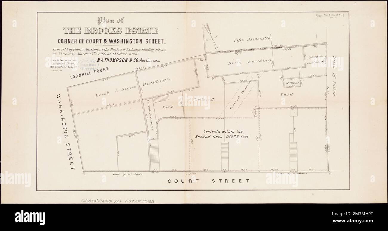 Plan of the Brooks estate corner of Court & Washington Street : to be ...
