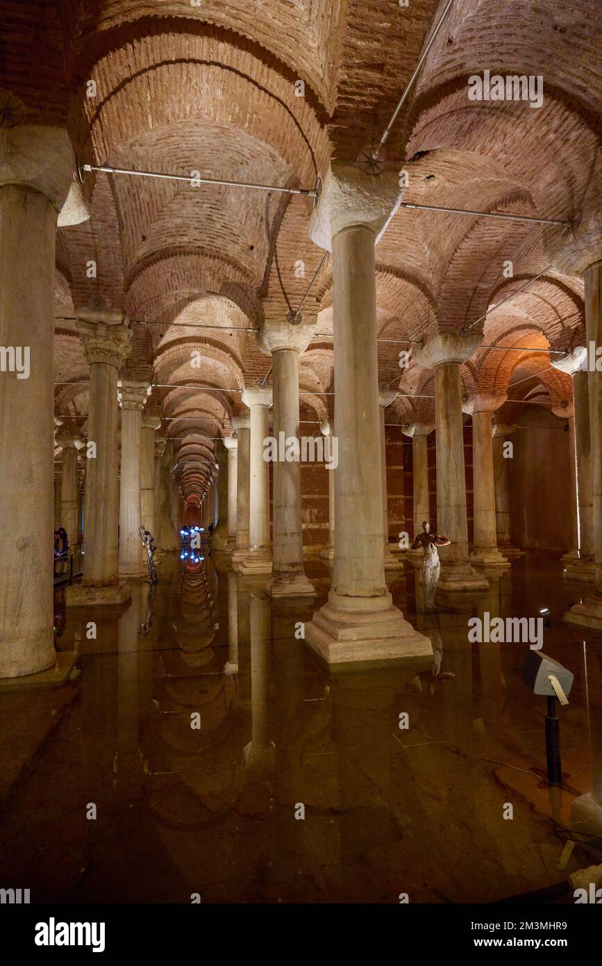 Istanbul Turkey November 29 2022. the Basilica Cisterns is the largest ...