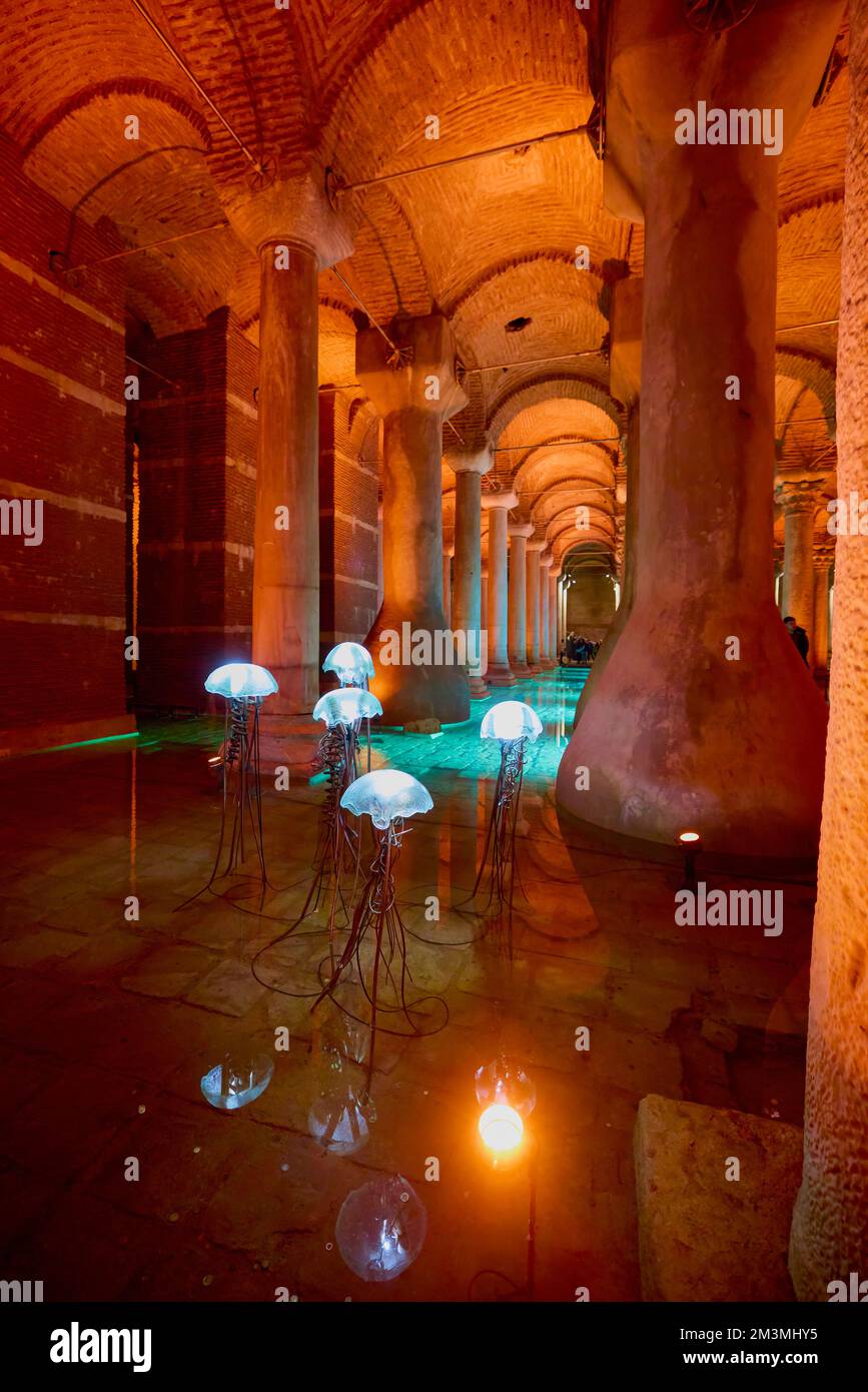 Istanbul Turkey November 29 2022. the Basilica Cisterns is the largest ...
