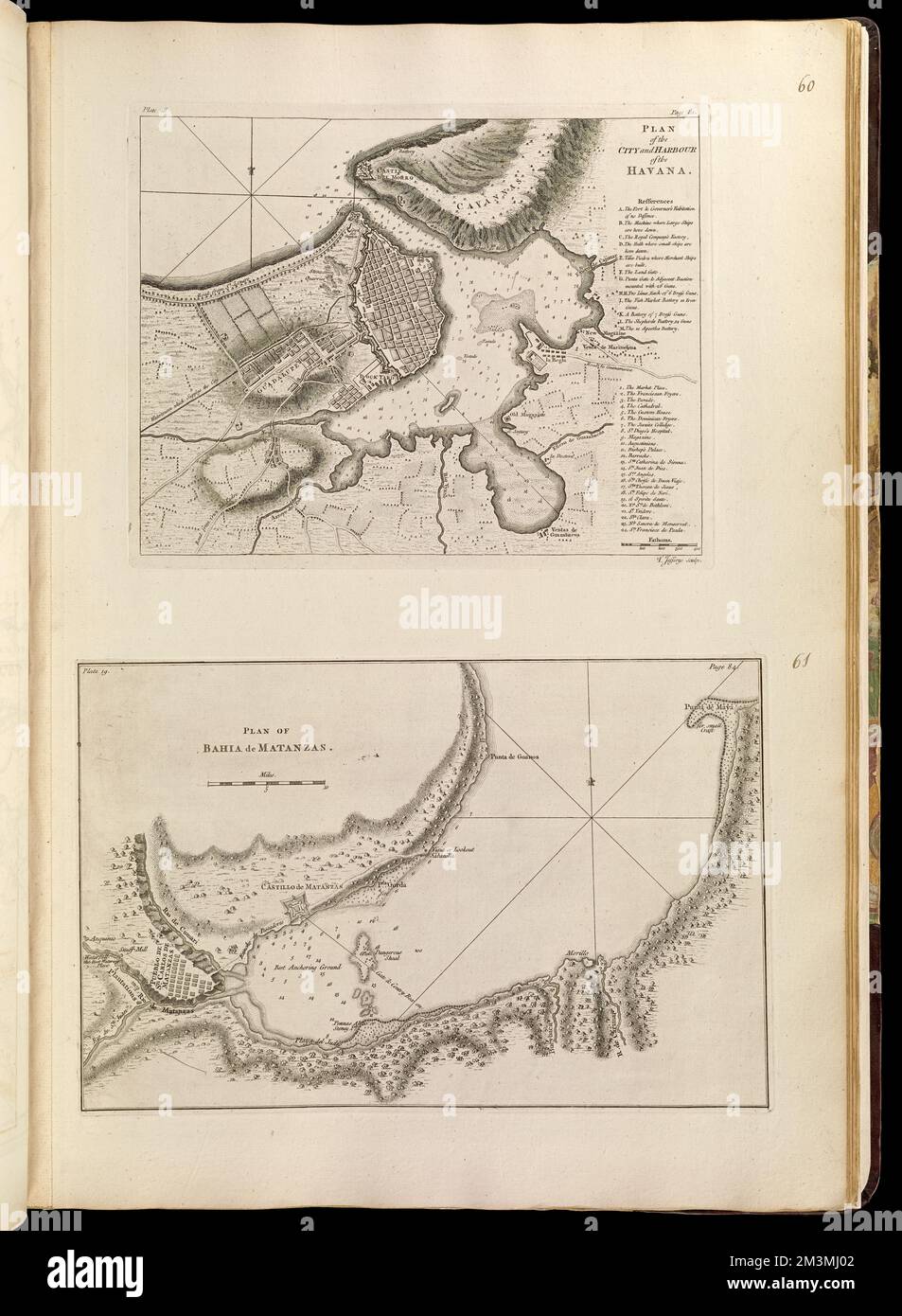Plan of the city and harbour of the Havana ; Plan of Bahia de Matanzas ...