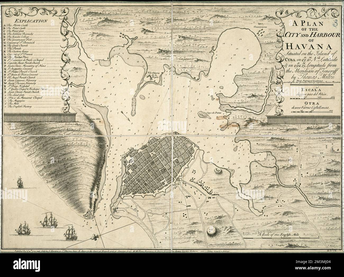 A plan of the city and harbour of Havanna situated on the island of ...