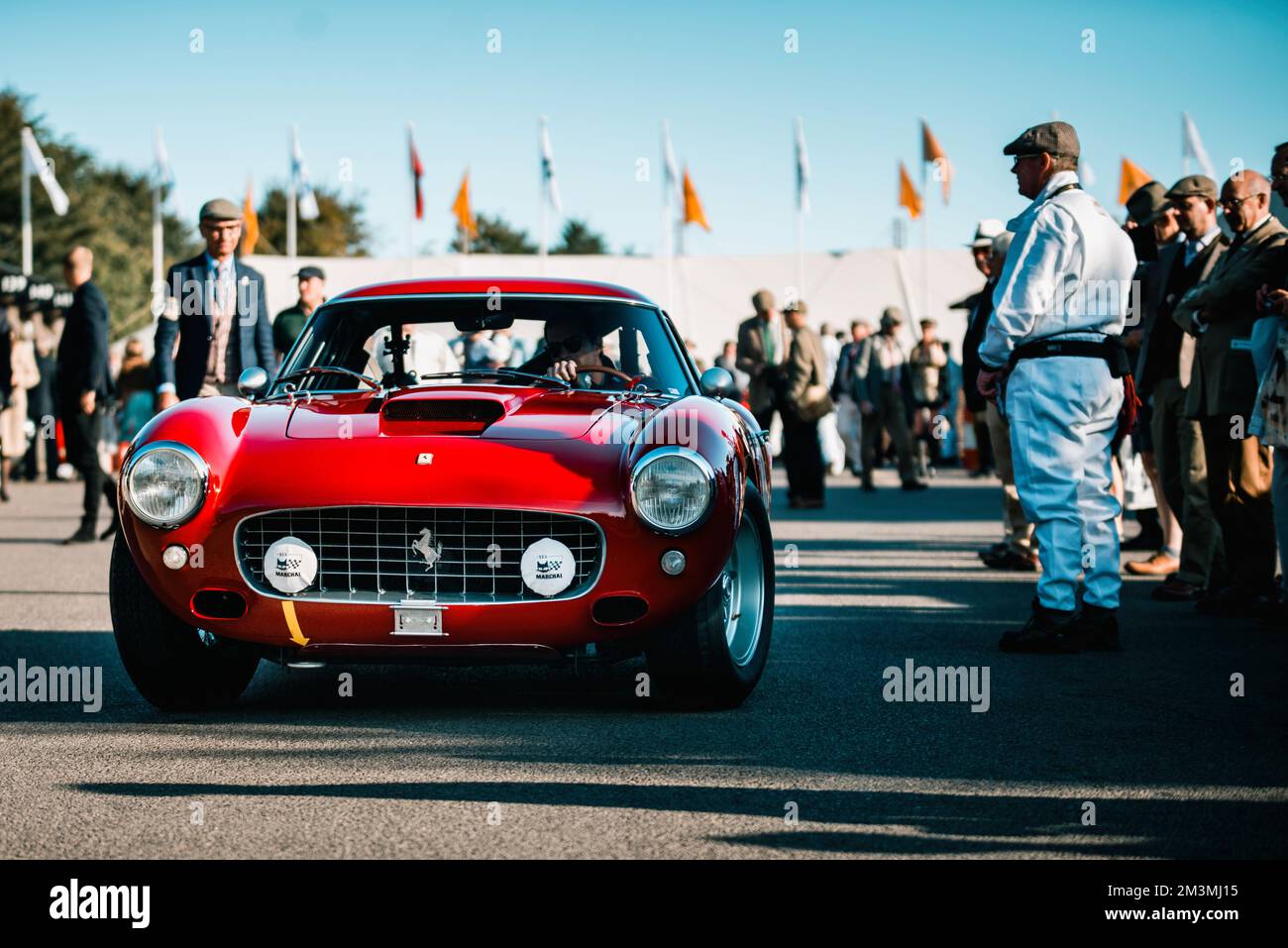 1960 Ferrari 250 GT SWB - Red, Front Shot, Paddock, People Stock Photo ...