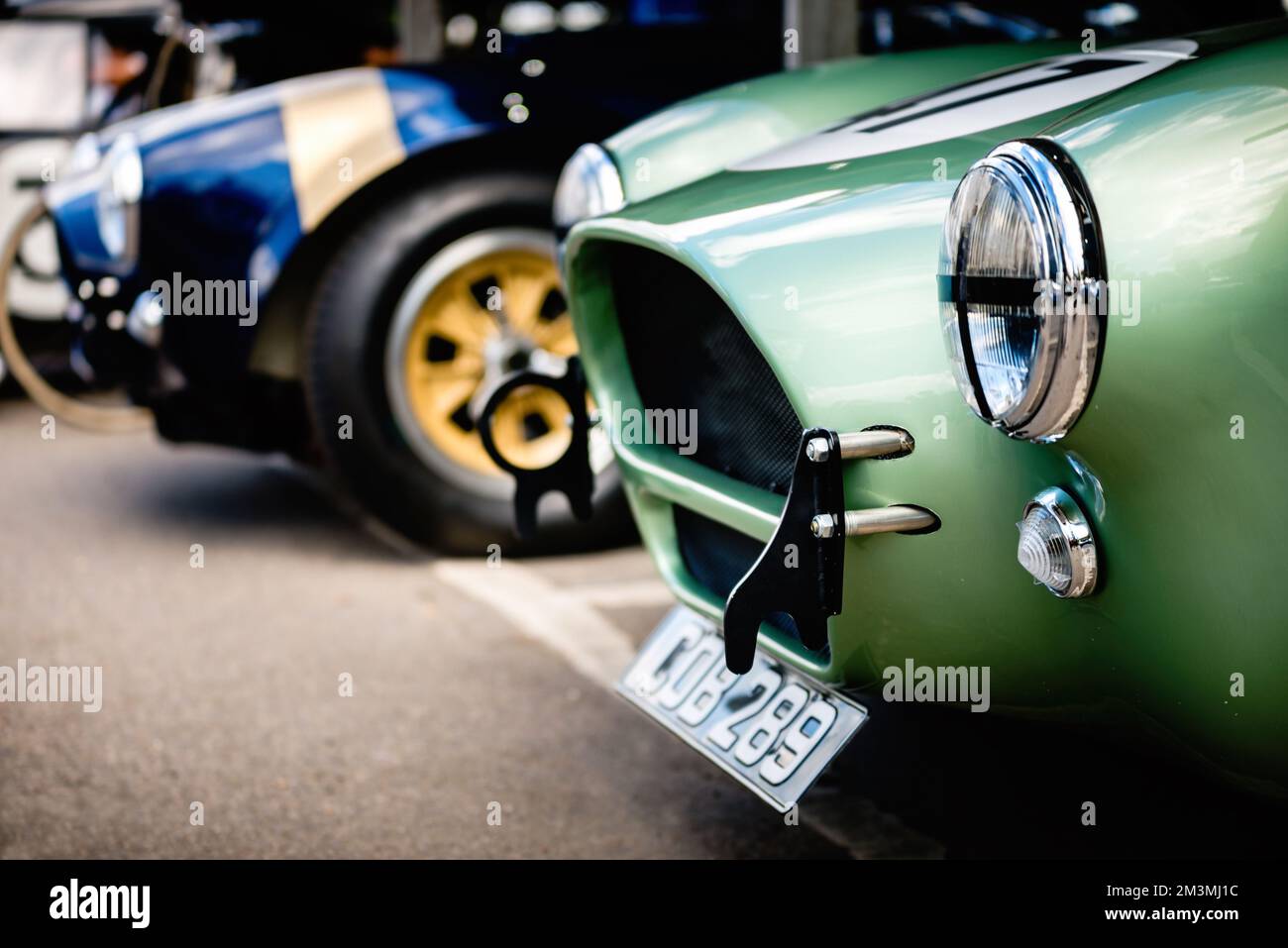 AC Cobra - Front End Headlight Shot, Side Profile Stock Photo - Alamy