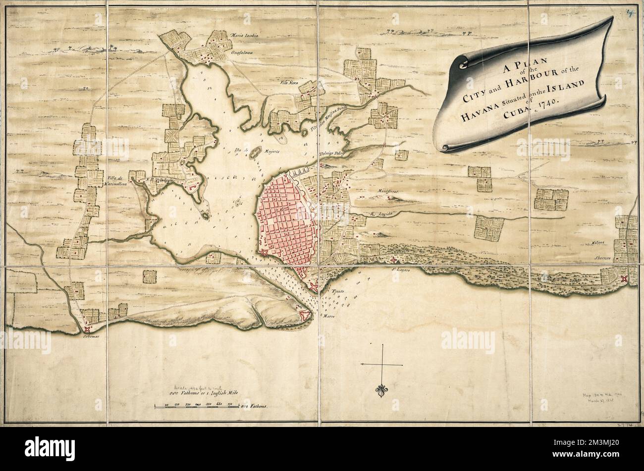 A plan of the city and harbour of the Havana situated on the island of ...