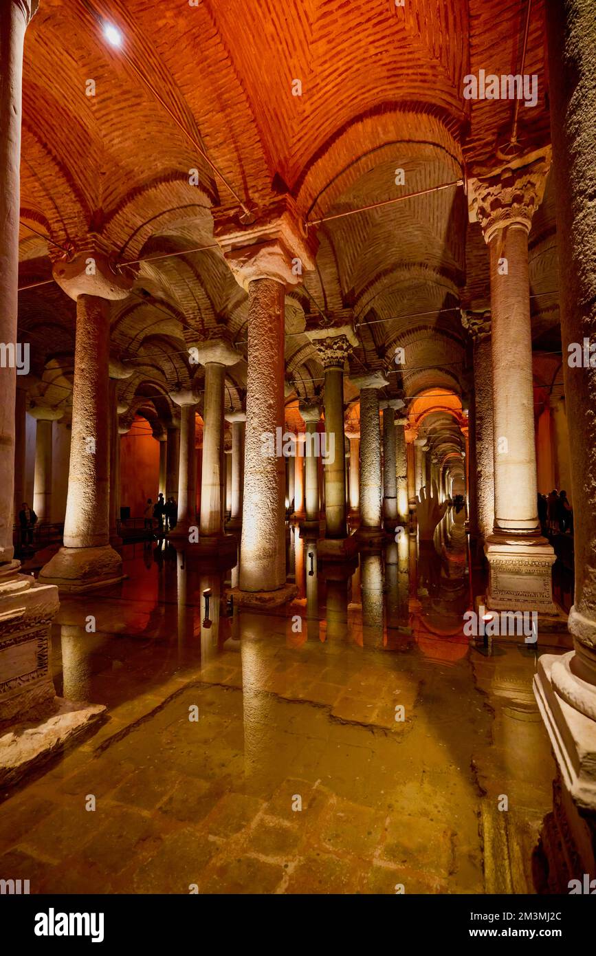 Istanbul Turkey November 29 2022. the Basilica Cisterns is the largest ...
