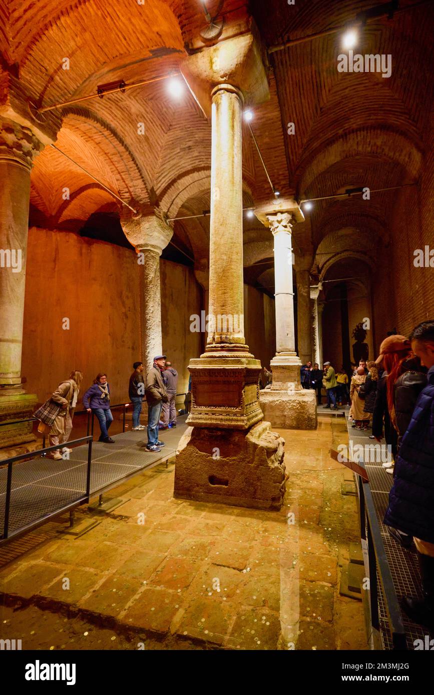 Istanbul Turkey November 29 2022. the Basilica Cisterns is the largest ...