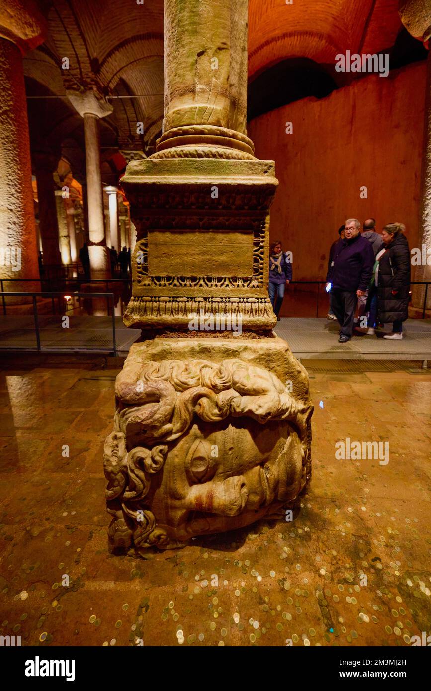 Istanbul Turkey November 29 2022. the Basilica Cisterns is the largest ...