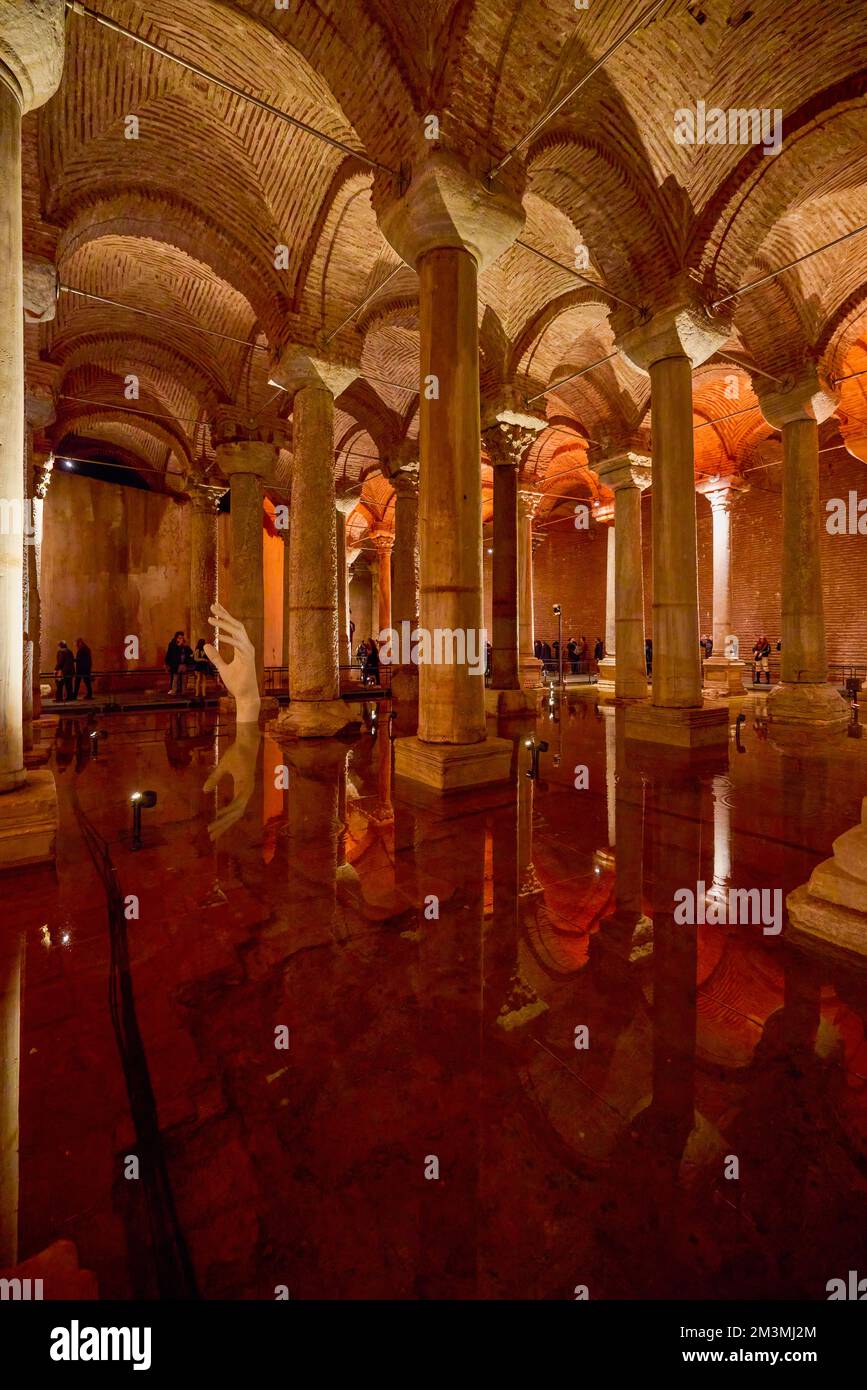 Istanbul Turkey November 29 2022. the Basilica Cisterns is the largest ...