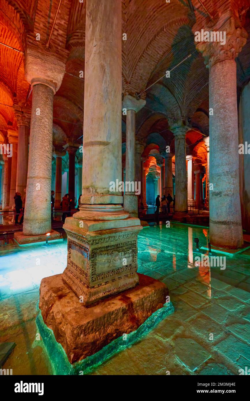 Istanbul Turkey November 29 2022. the Basilica Cisterns is the largest ...