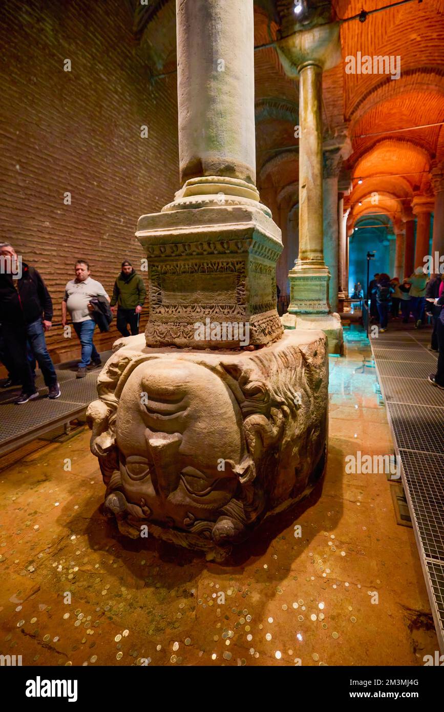 Istanbul Turkey November 29 2022. the Basilica Cisterns is the largest ...