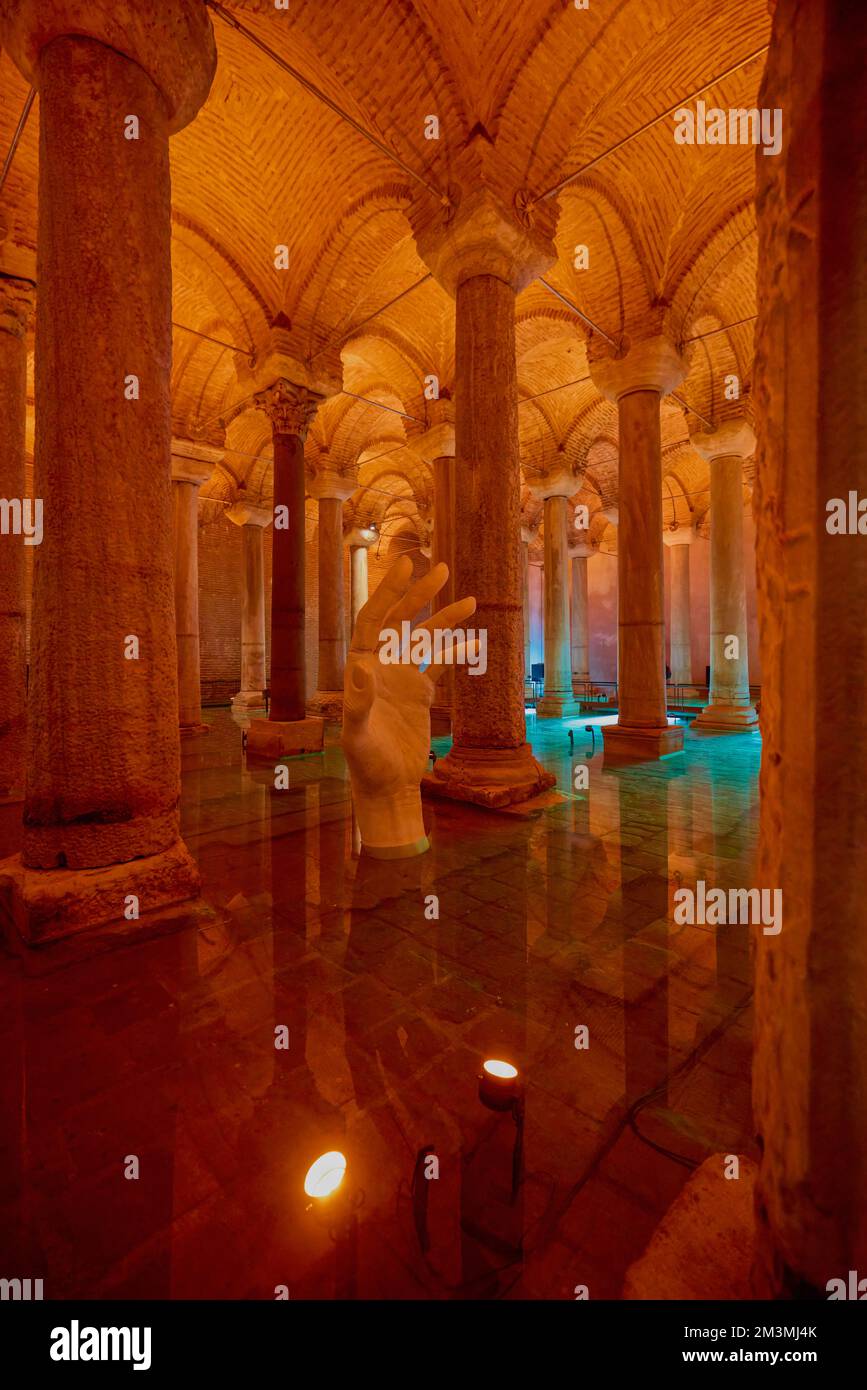 Istanbul Turkey November 29 2022. the Basilica Cisterns is the largest ...