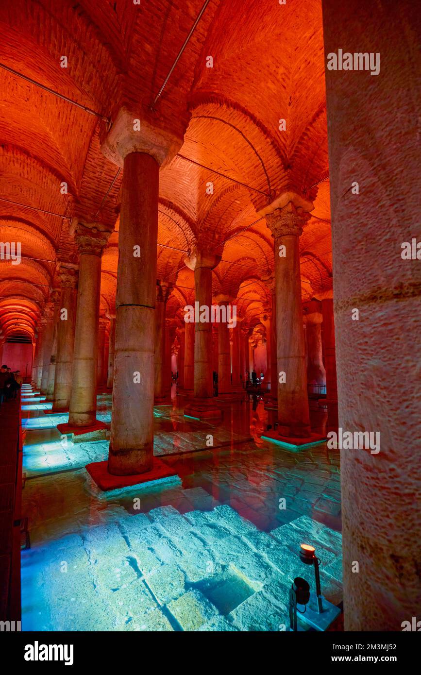 Istanbul Turkey November 29 2022. the Basilica Cisterns is the largest ...