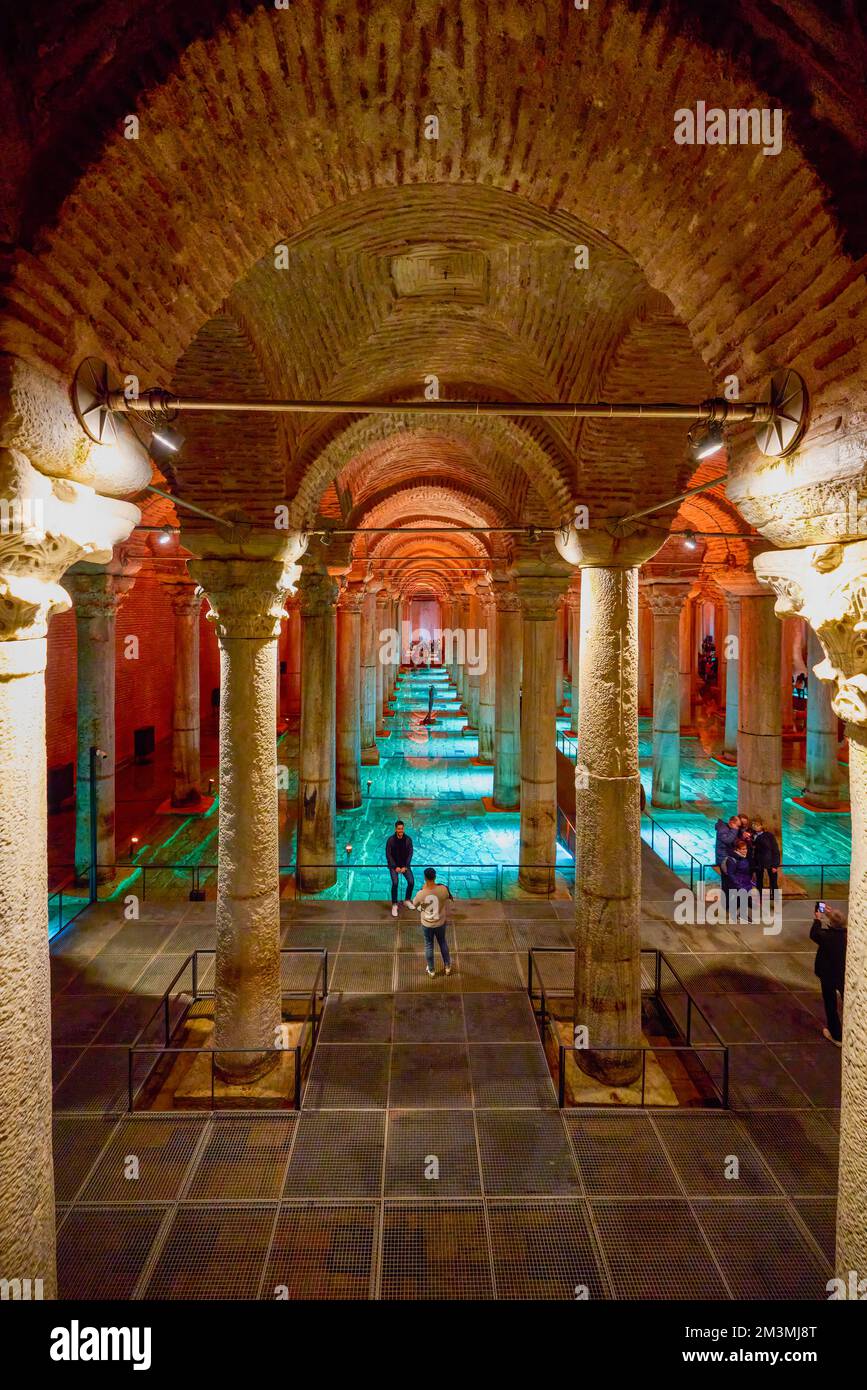 Istanbul Turkey November 29 2022. the Basilica Cisterns is the largest ...